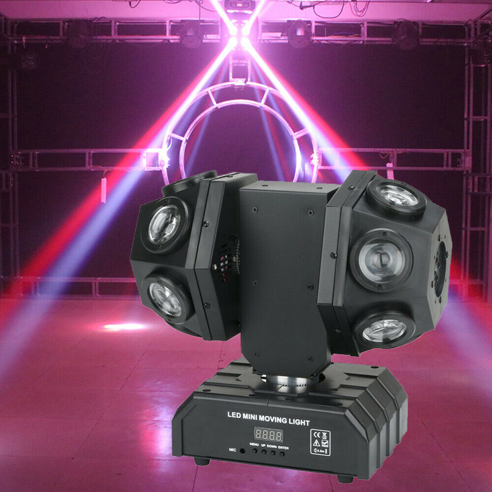 Mkyiongou 12-eye Led Laser Light Dmx Scan Projector Remote Rotating ...