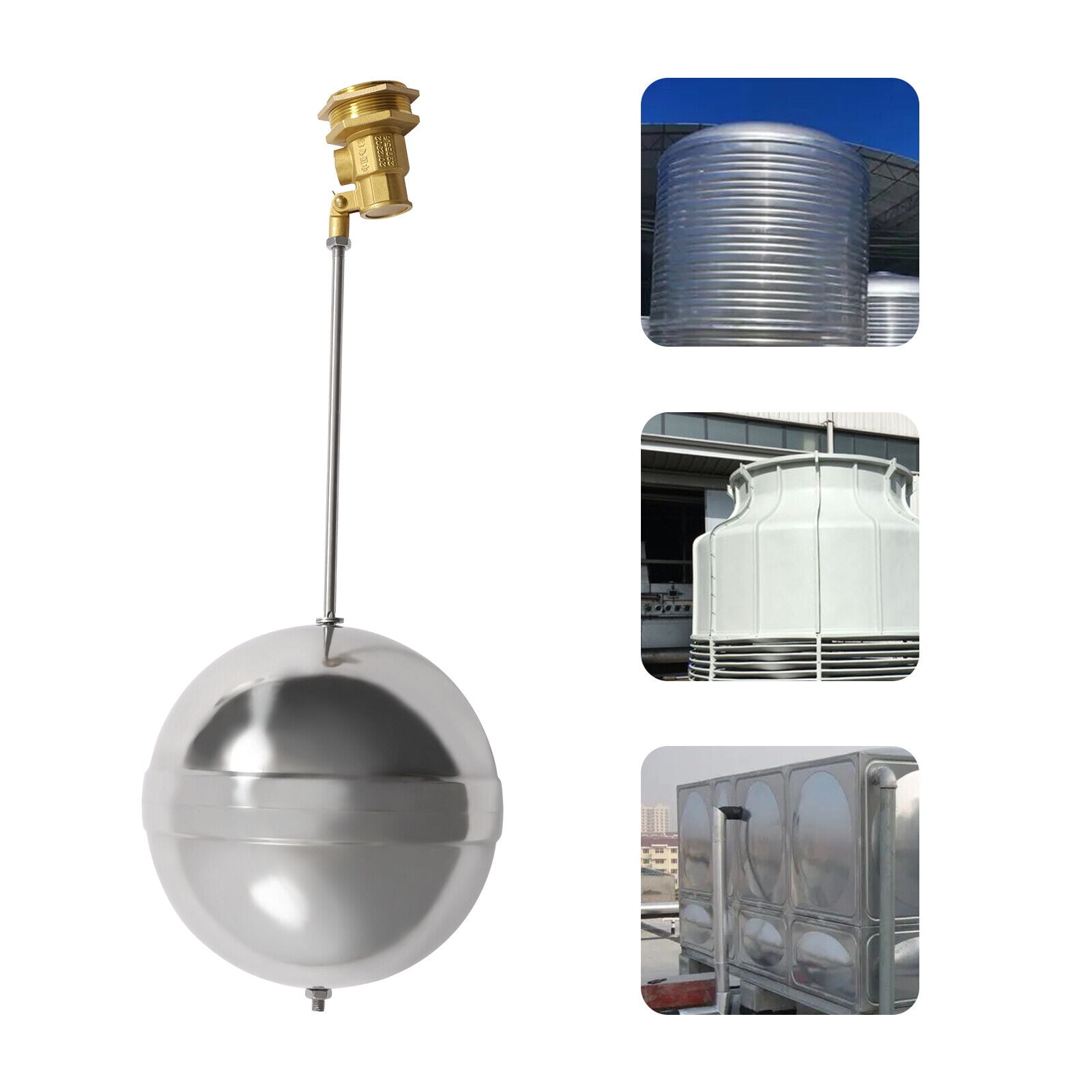 Mkyiongou 2 Inch Float Ball Valve Male Thread Water Sensor Adjustable ...