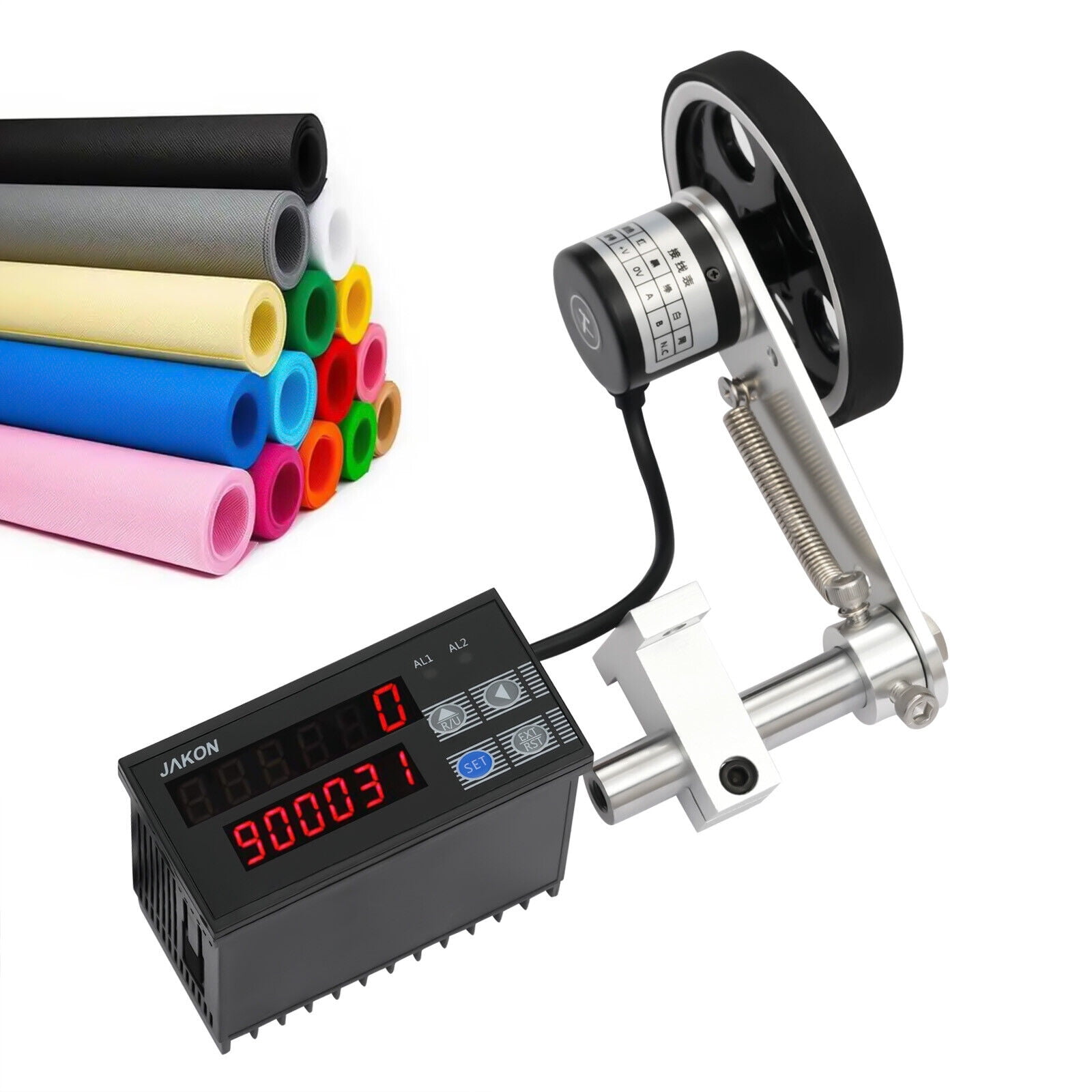 Mkyiongou Digital Rolling Wheel Length Measure Counter Rotary Encoder Distance Meter Tool