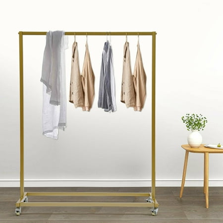 Mkyiongou Gold Garment Rack Heavy Duty Metal Clothes Rack Clothes ...