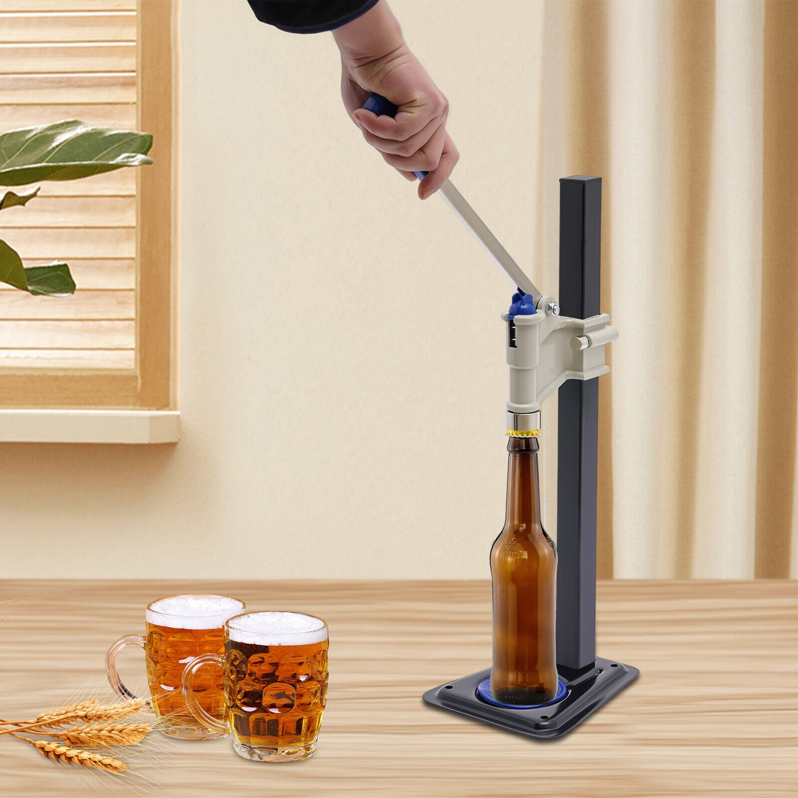 Mkyiongou Professional Bench Bottle Capper for Homebrew Beer Home Brew ...