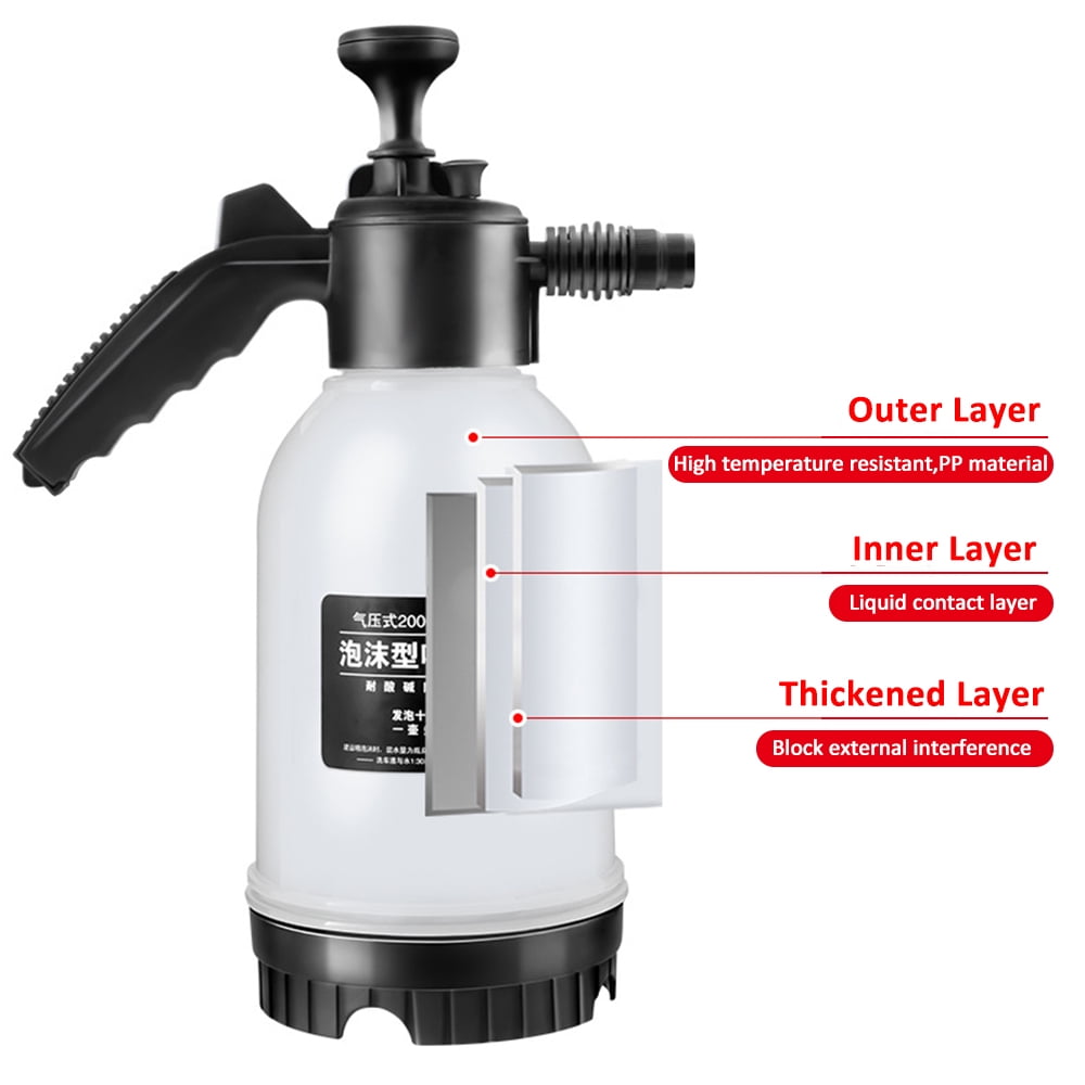 Ml Foam Sprayer, Foaming Pump Hand Pressure Snow Foam Sprayer Water ...