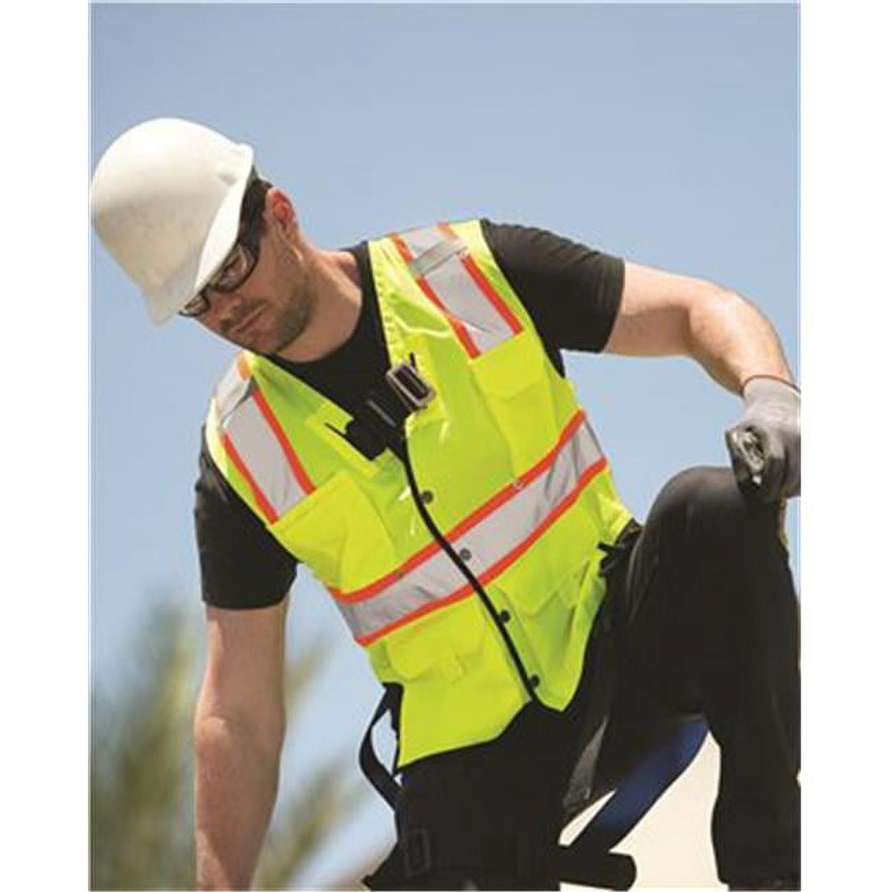Ml Kishigo B60529175 Fall Protection Vest, Lime - Large & Extra Large ...