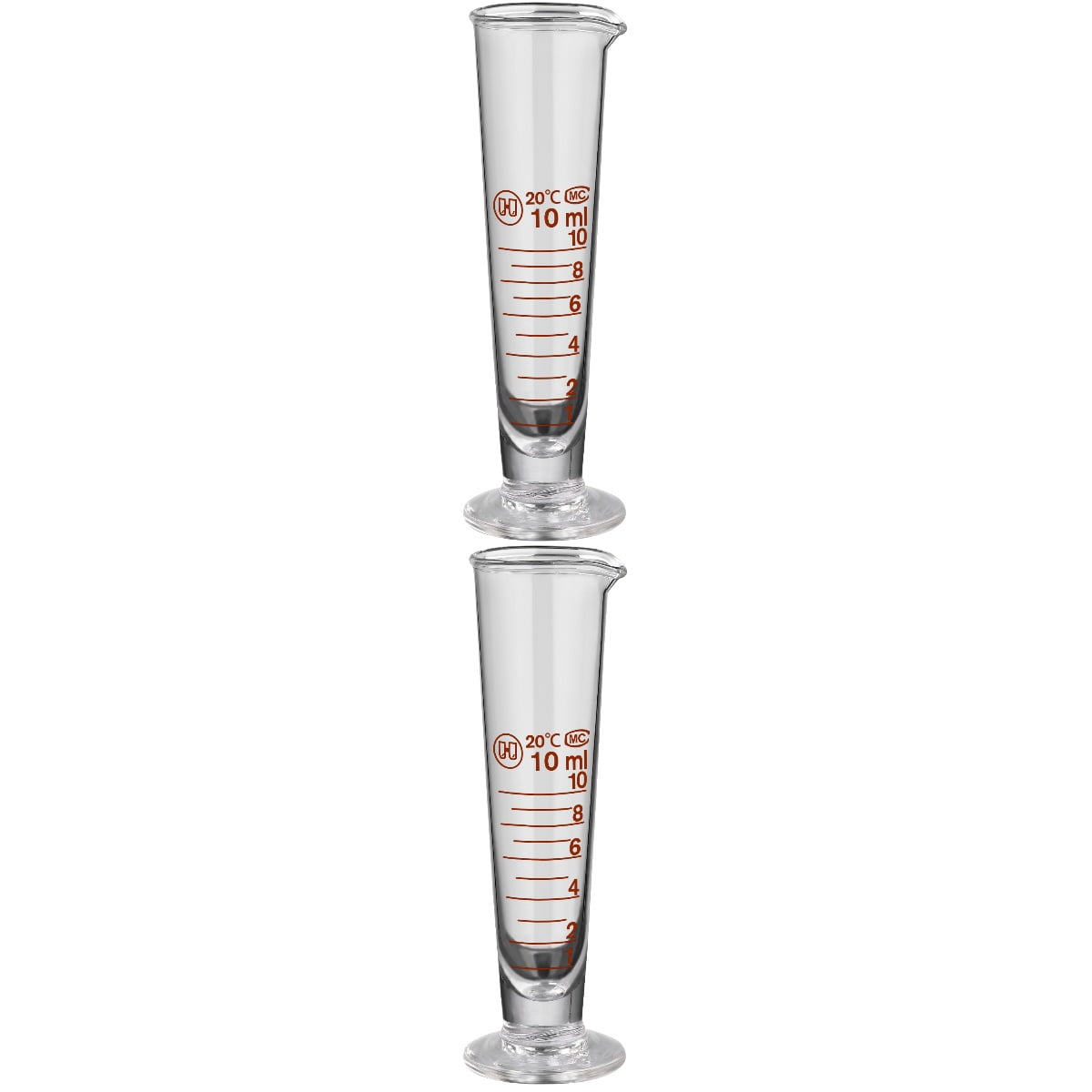 Ml Measuring Cup for of 2 Stainless Steel Glass Cups with Scale Device ...