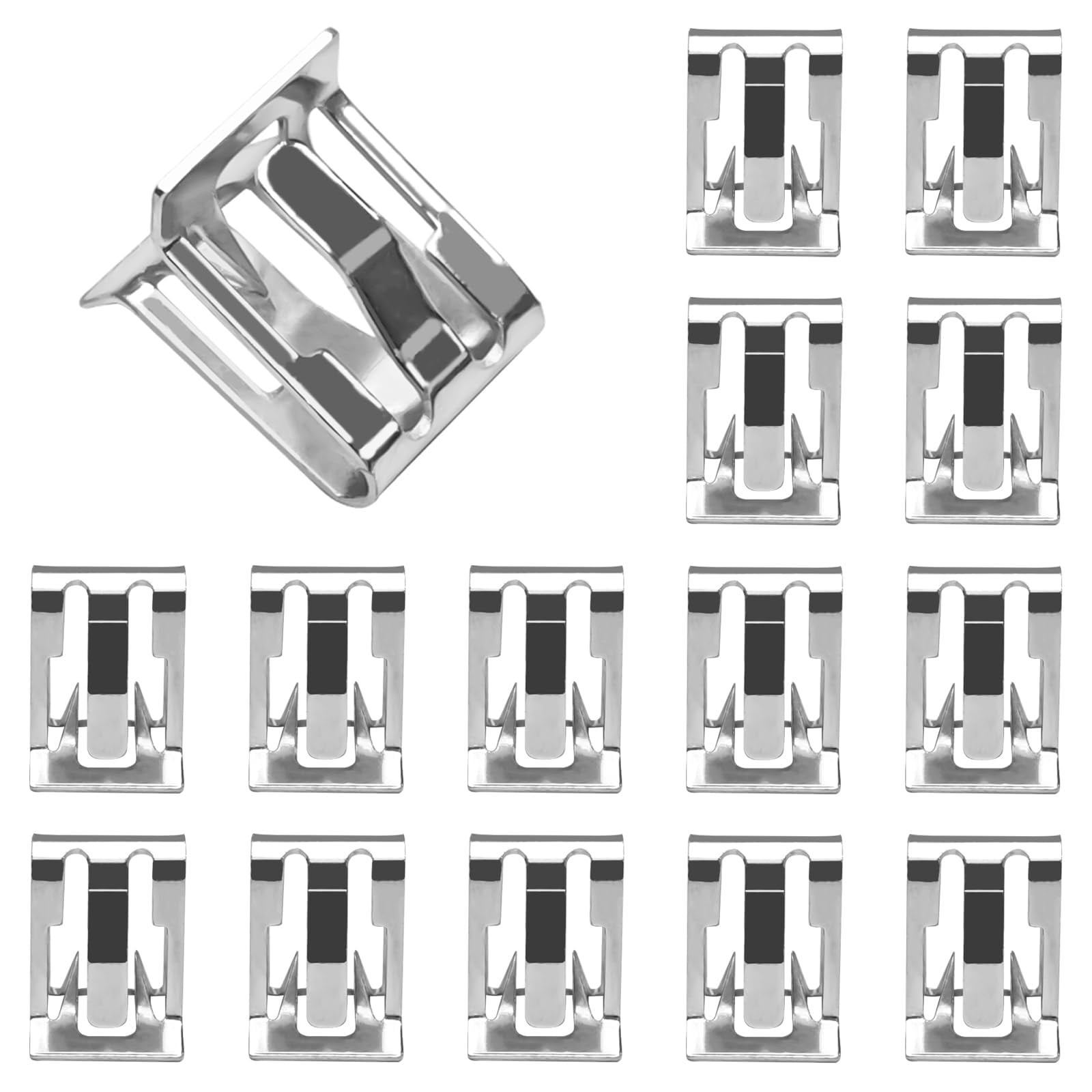 Mlahuier 15PCS Car Trim Panel Metal Retainer Clip, Universal U-Shaped ...