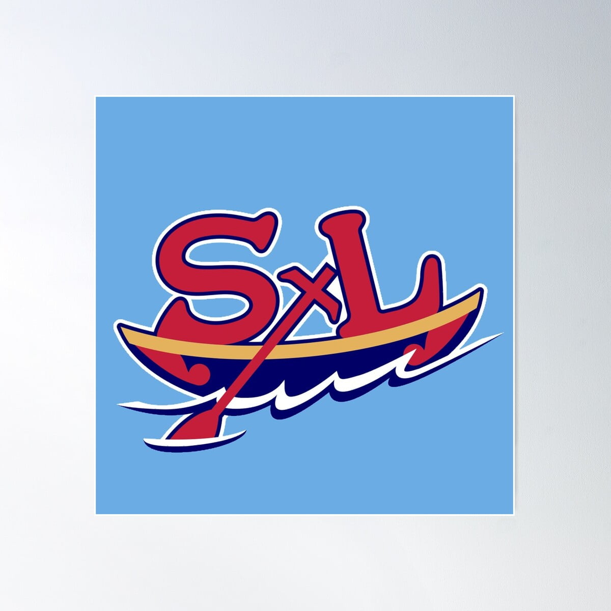 Mlb Reimagined - St. Louis Explorers Poster Wall Art, Modern Wall Decor ...