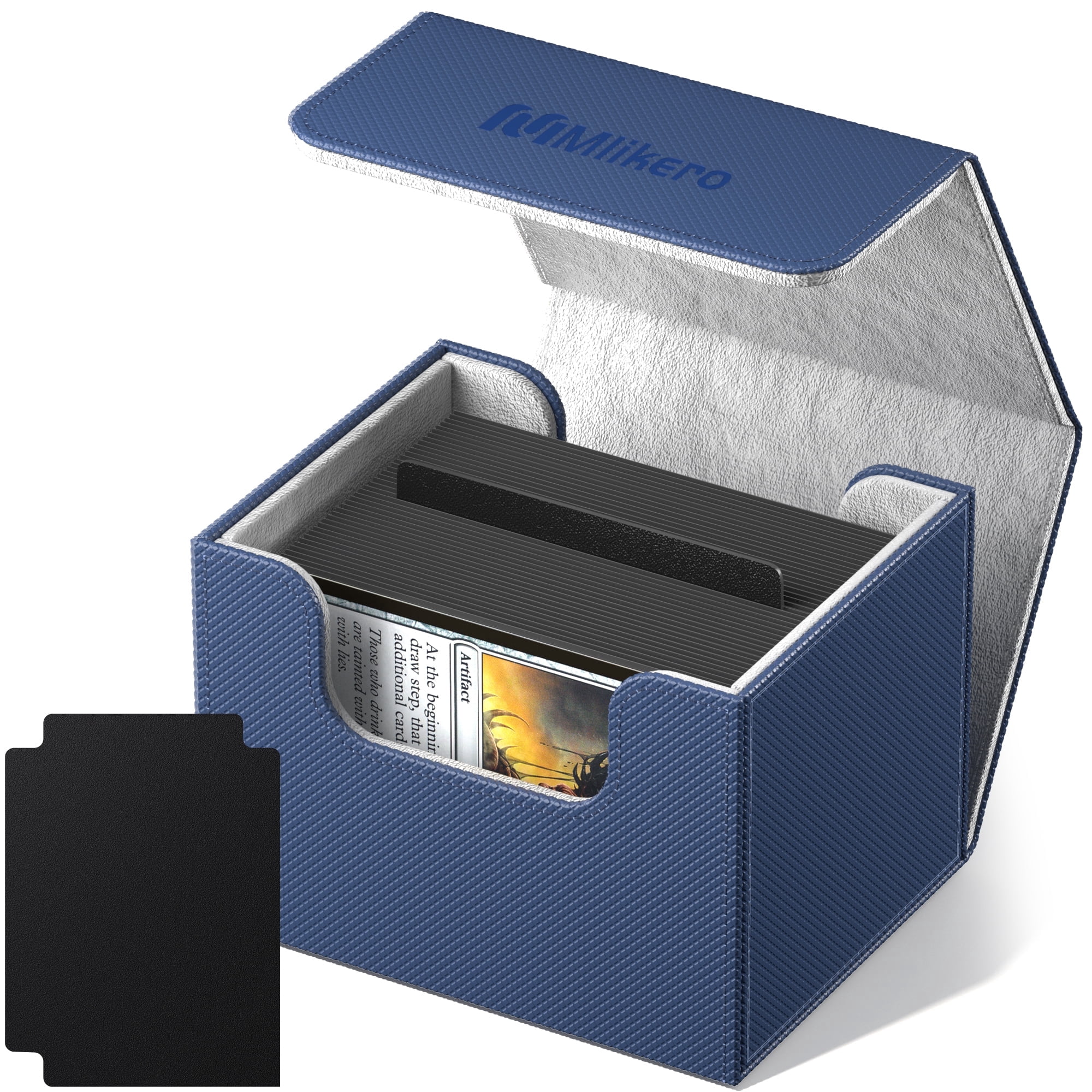 Mlikero Card Deck Box, Commander Deck Box Holds 100+ Double-Sleeved ...