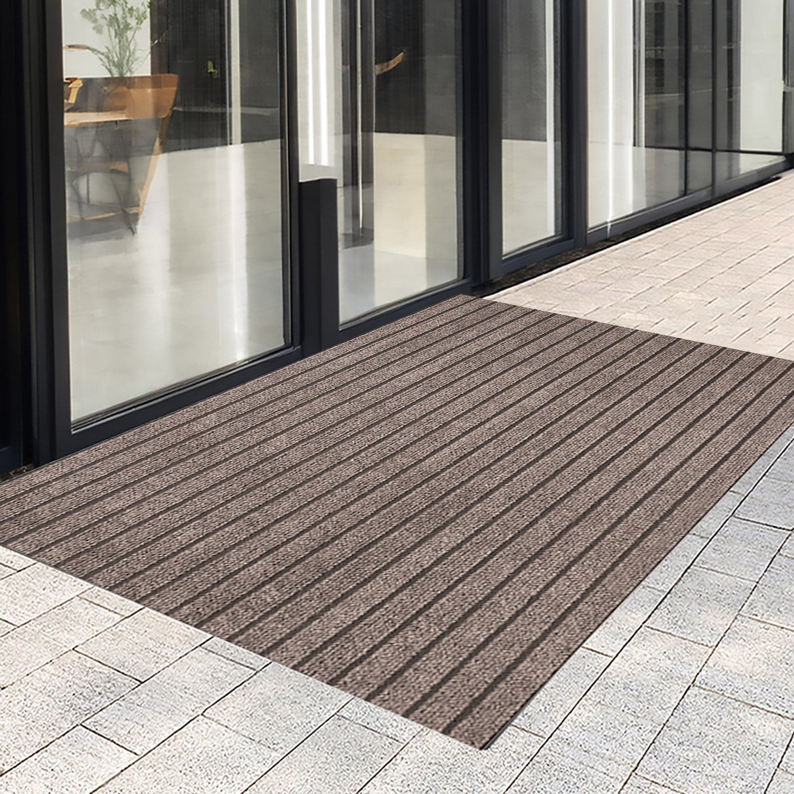 Mlkoz Bathroom Rugs, Composite Polyester Carpet Door Solid Color ...