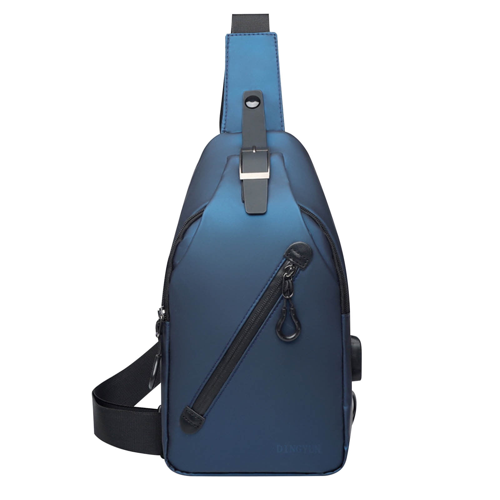 Mlkoz Clothes Storage, Men's Outdoor Chest Bag Trend USB Chest Bag ...