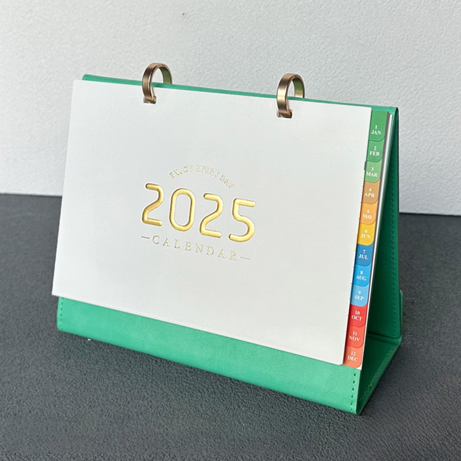 Mlkoz Home Decoration, 2025 Desk Calendar Business Leather Frame ...
