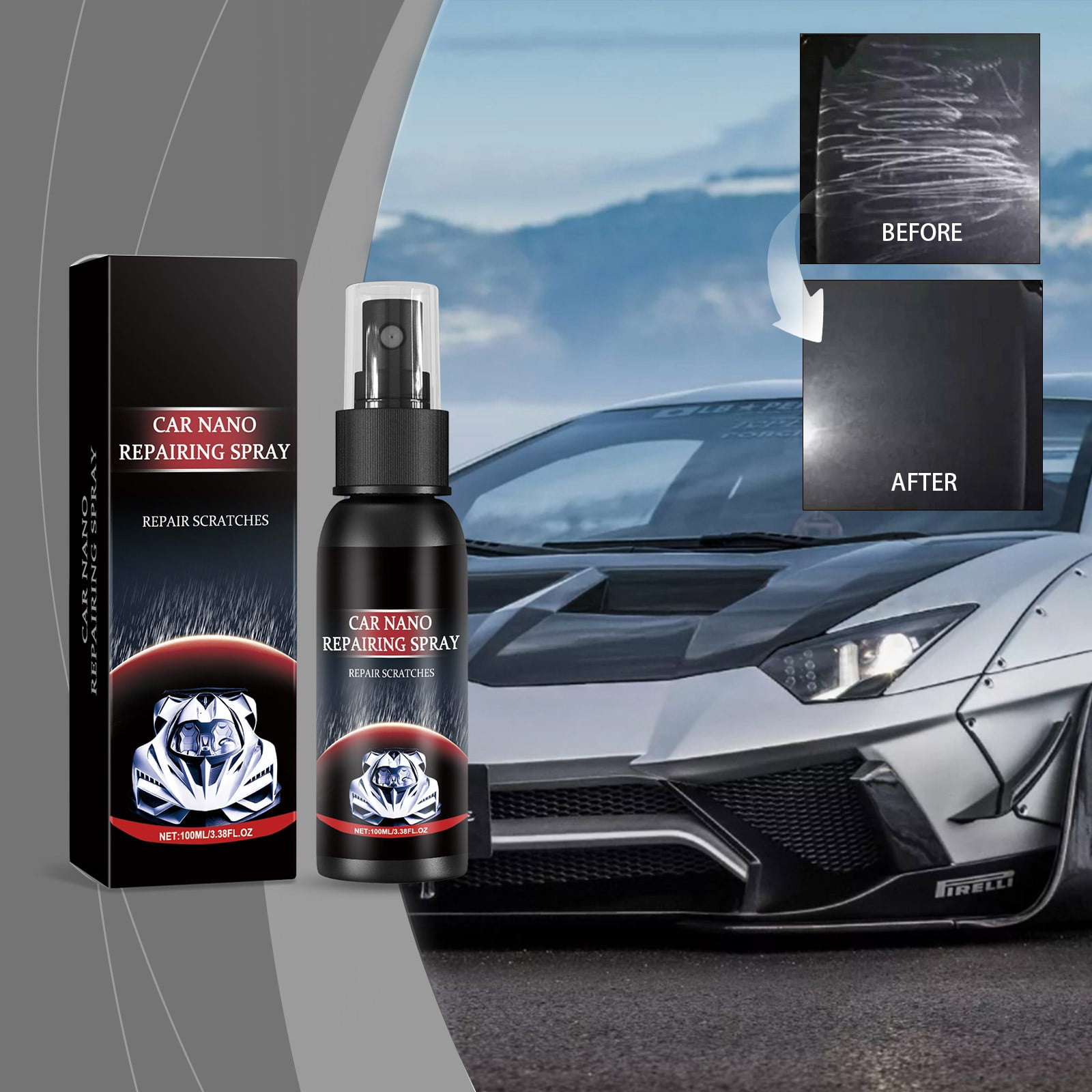 Mlkoz Metal Polishes, Car Repairing Spray Oxidation Liquid Ceramic Coat ...