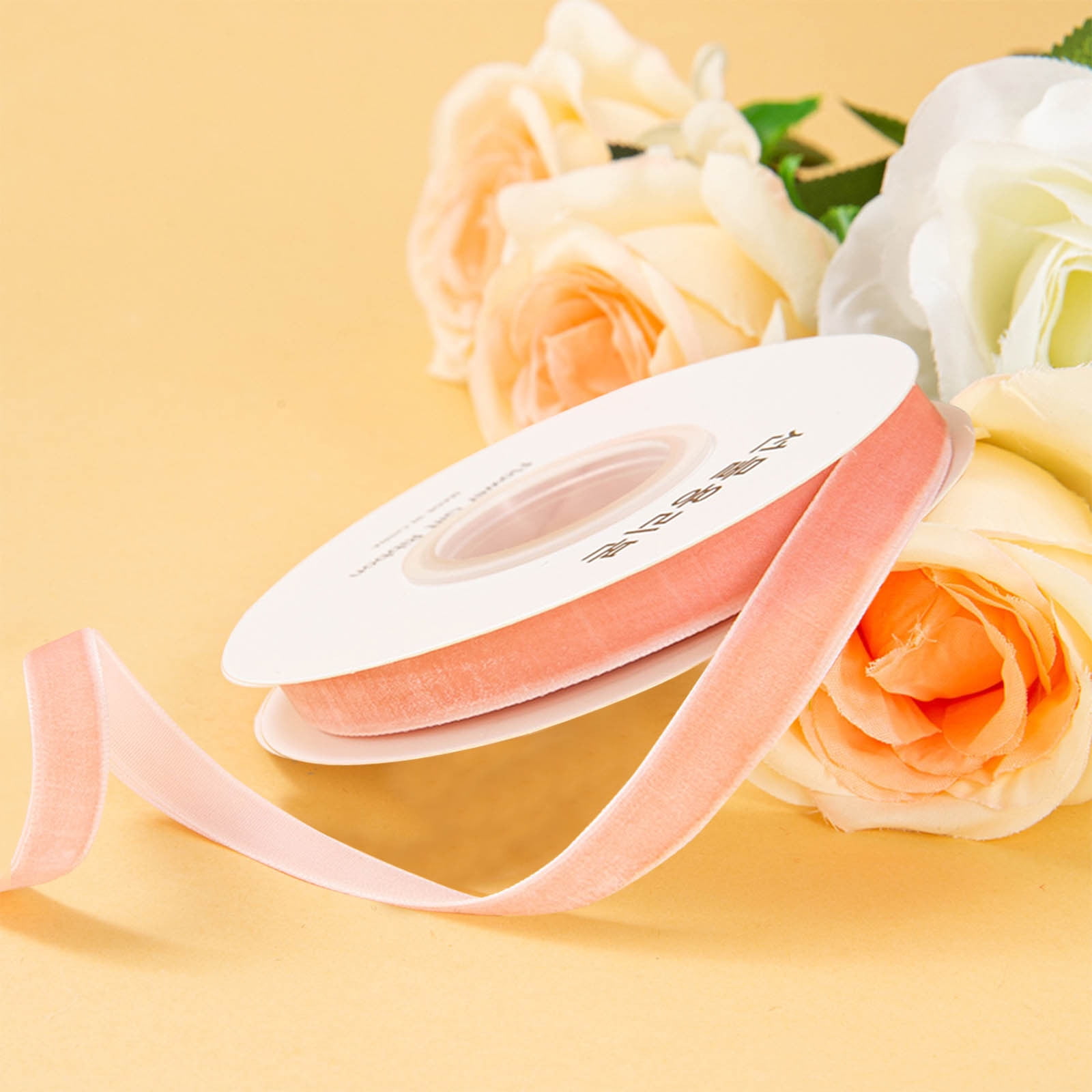 Mlkoz Outdoor Decor, Sided Velvet Ribbon Gift Flower Packaging Ribbon ...