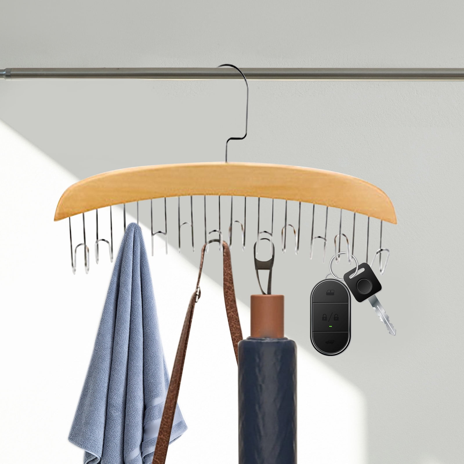 Mlkoz Storage & Organization Clearance, Sling Hanger Wooden Hook Hanger ...