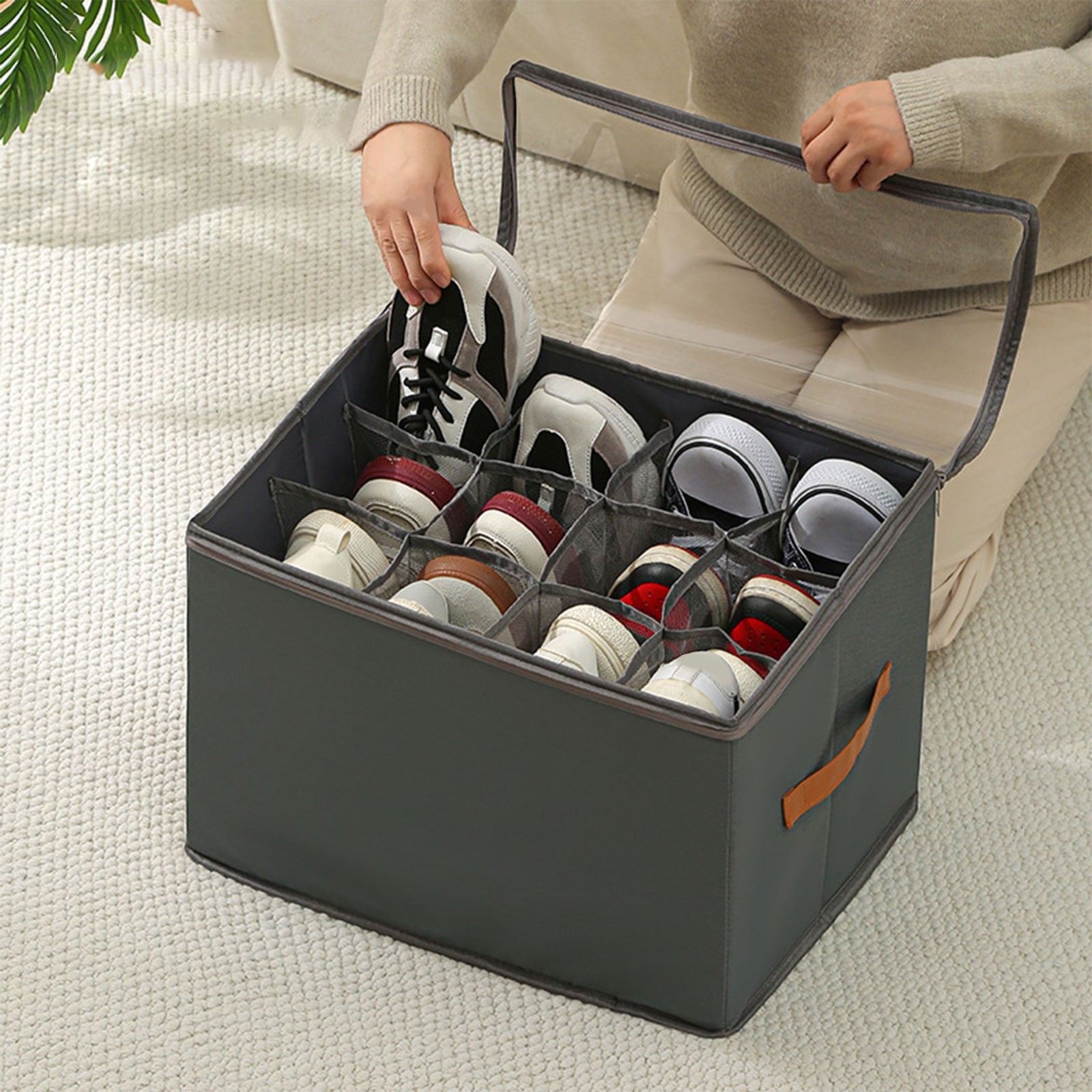 Mlkoz Storage Shelves, Storage Box With Lid For Home Use Fabric Folding ...