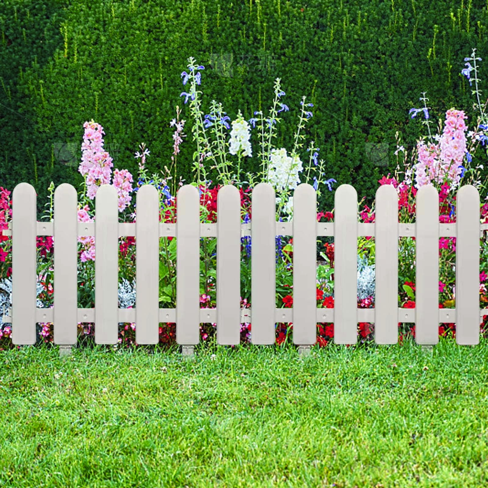 Mlkoz Plastic Edgings Garden Picket Fence 50x32cm Decorative Scenery ...