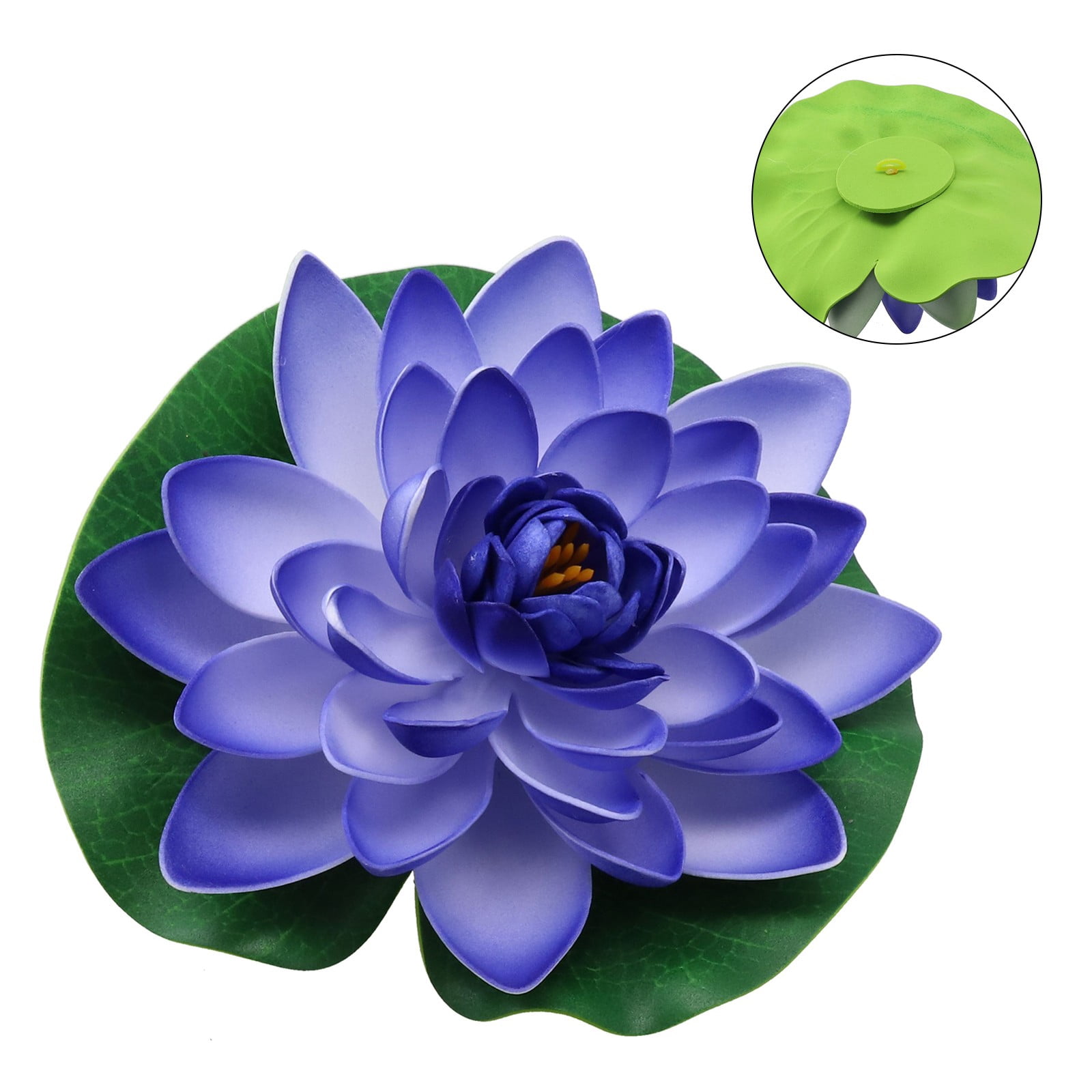Mlless 18cm EVA Fish Tank Artificial Water Lily Pond Decor Floating ...