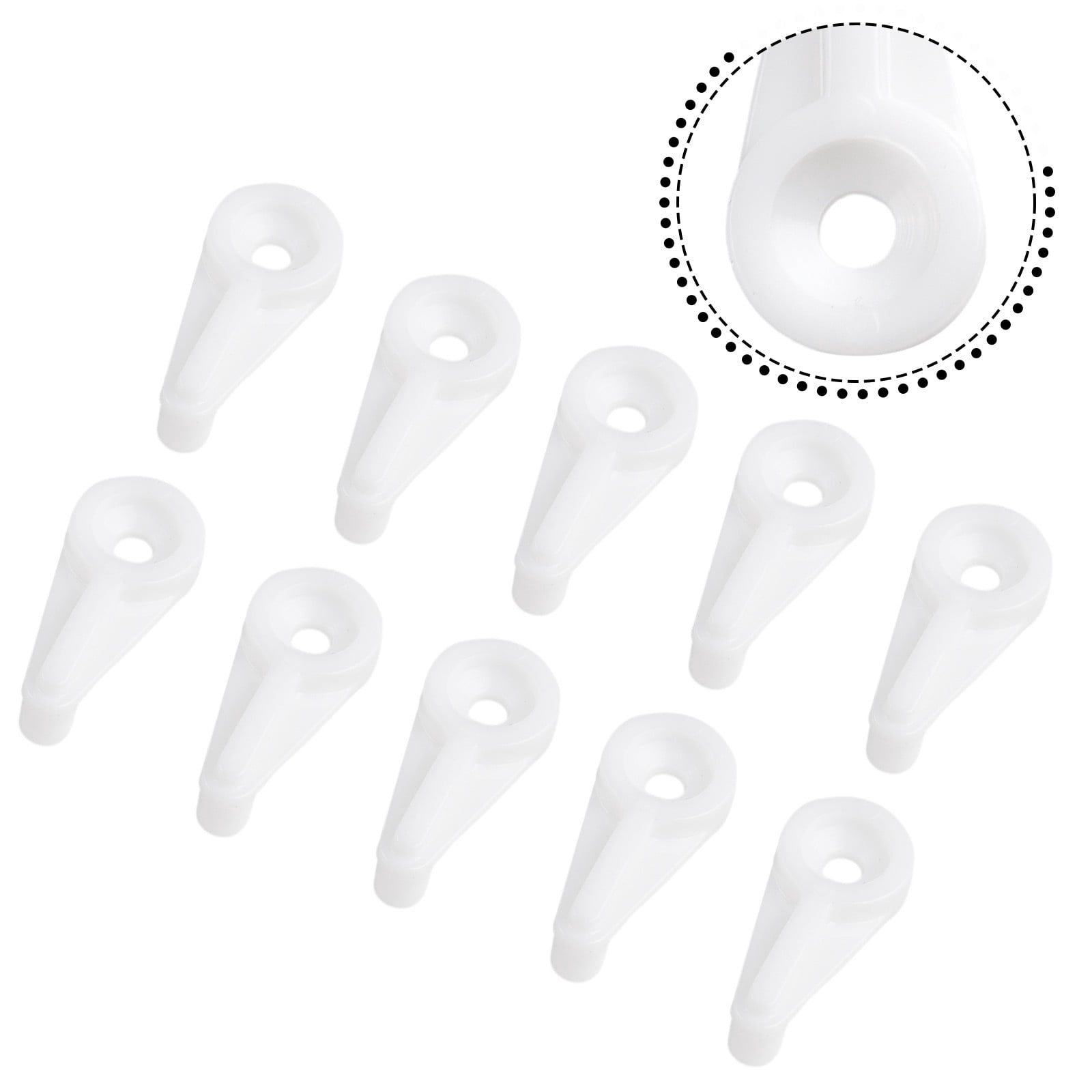 Mlless 20/50pcs Plastic Wall Mounting Clips for Mirror Hanging Fixing ...