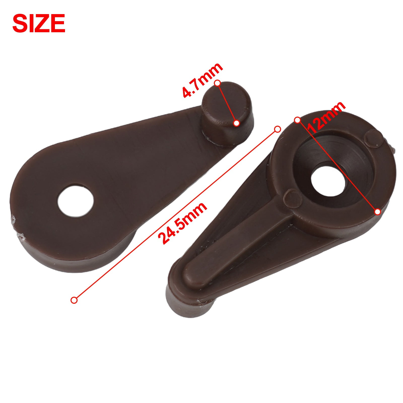 Mlless 50PCS Brown Glass Door Retainer Clips Kit for 4mm Clamps with ...