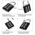 Mlless 8-Digit Password Combination Padlock for Travel Bags, Cabinets ...
