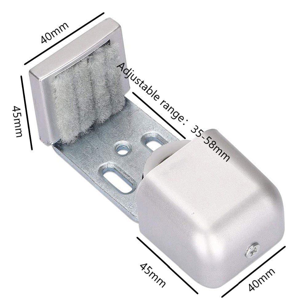 Mlless Adjustable Barn Door Floor Guide Roller for Sliding Doors ...