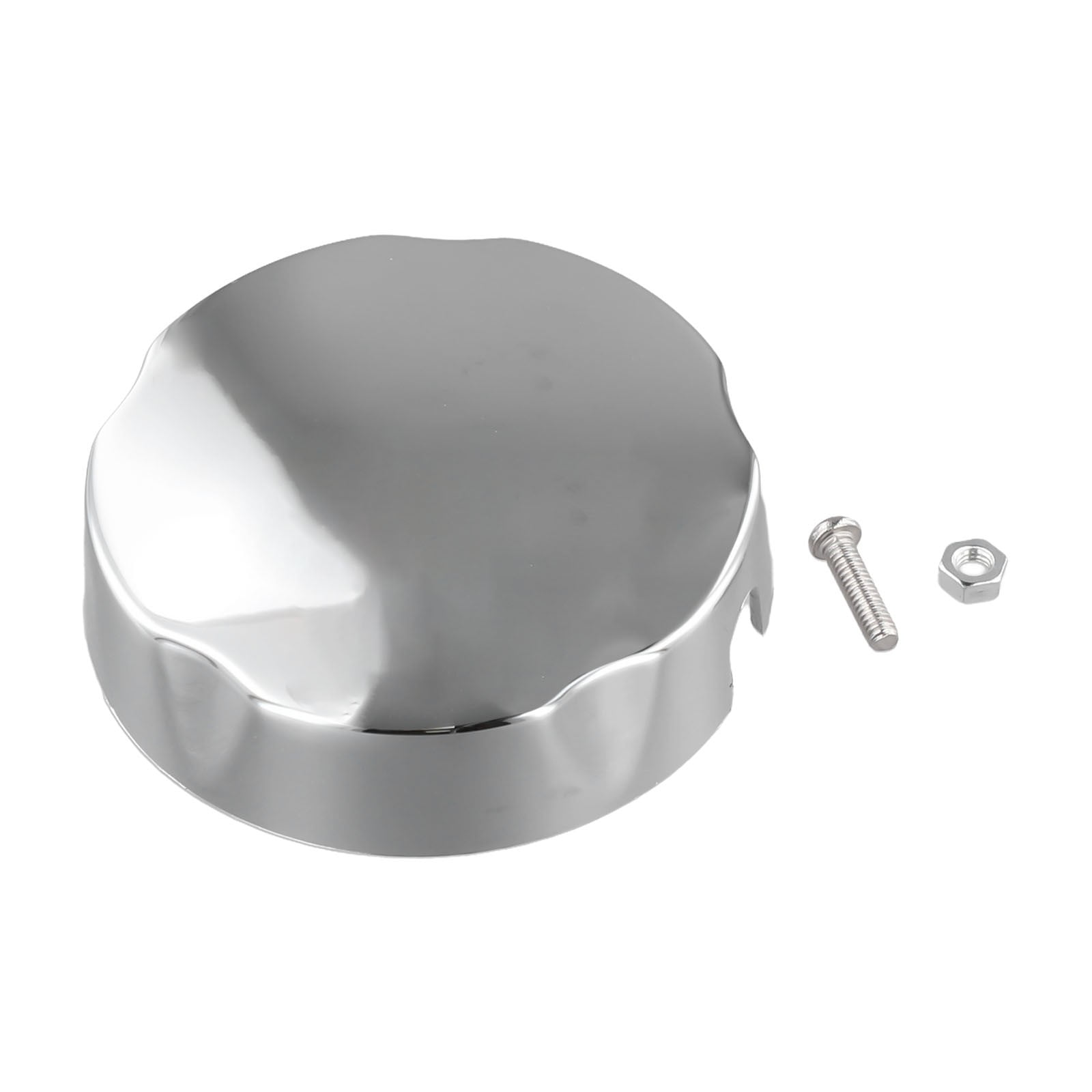 Mlless Bathtub Rotating Knob Bath Control Knob Chrome Plated Plastic Overflow Cover Home