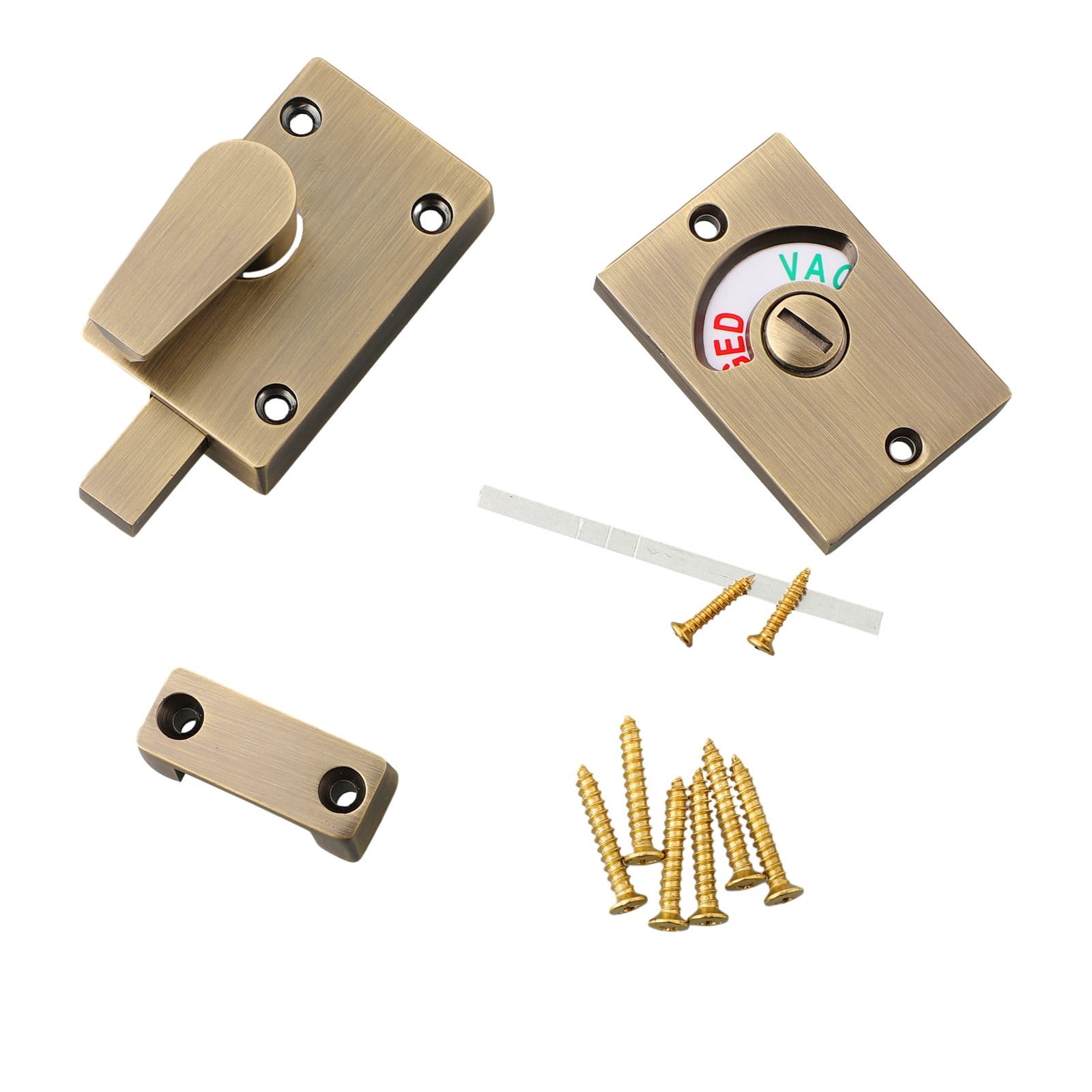 Mlless Bronze Indicator Bolt Lock for Bathroom Privacy with LED Signals ...