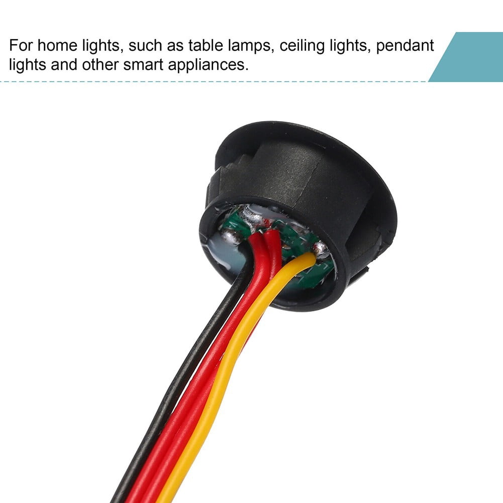 Mlless DC 12V Touch Dimmer Switch for LED Fixtures, 16mm Snap-in Mount ...