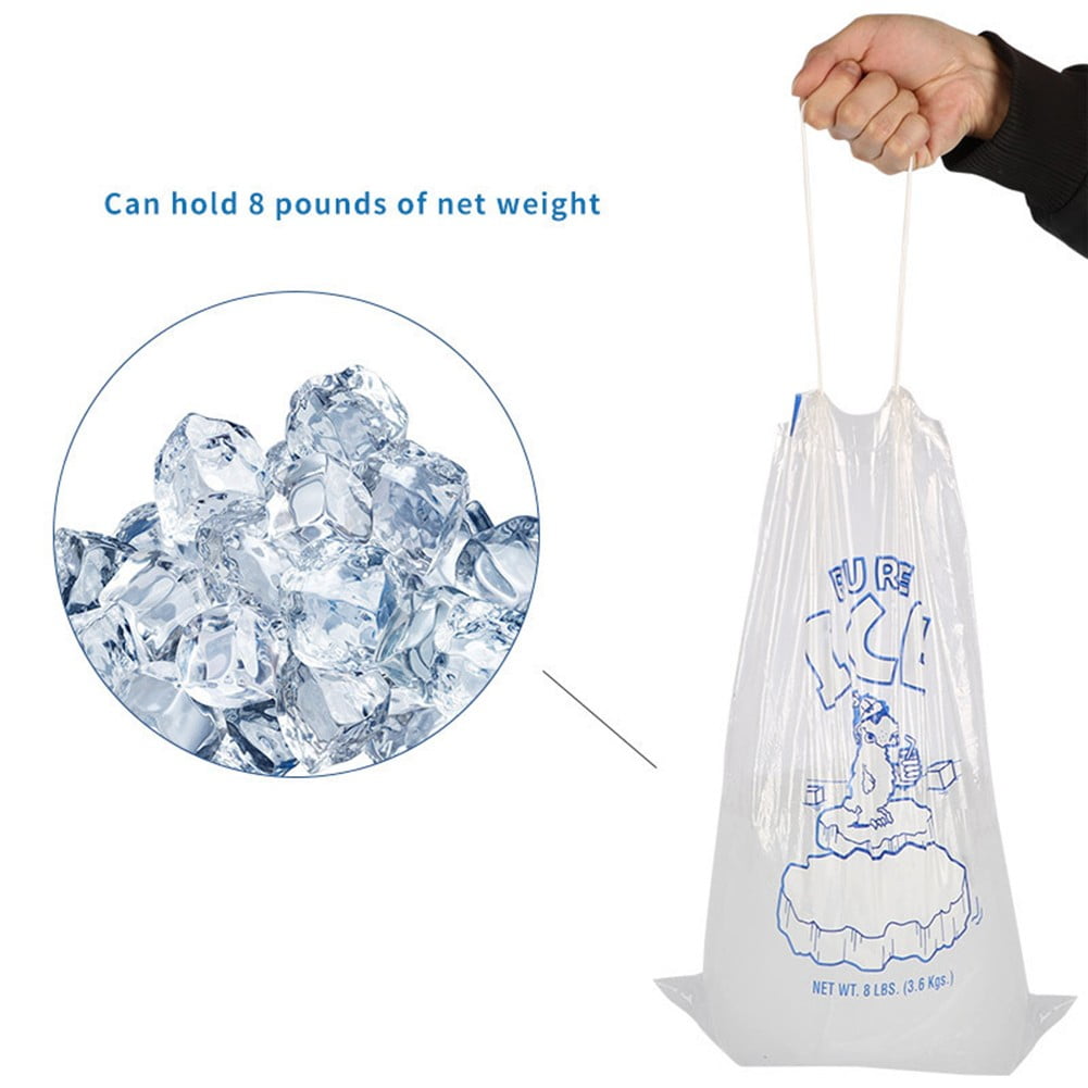 Mlless Heavy-Duty Ice Bag for Large Capacity and Multi-Use Transparent ...