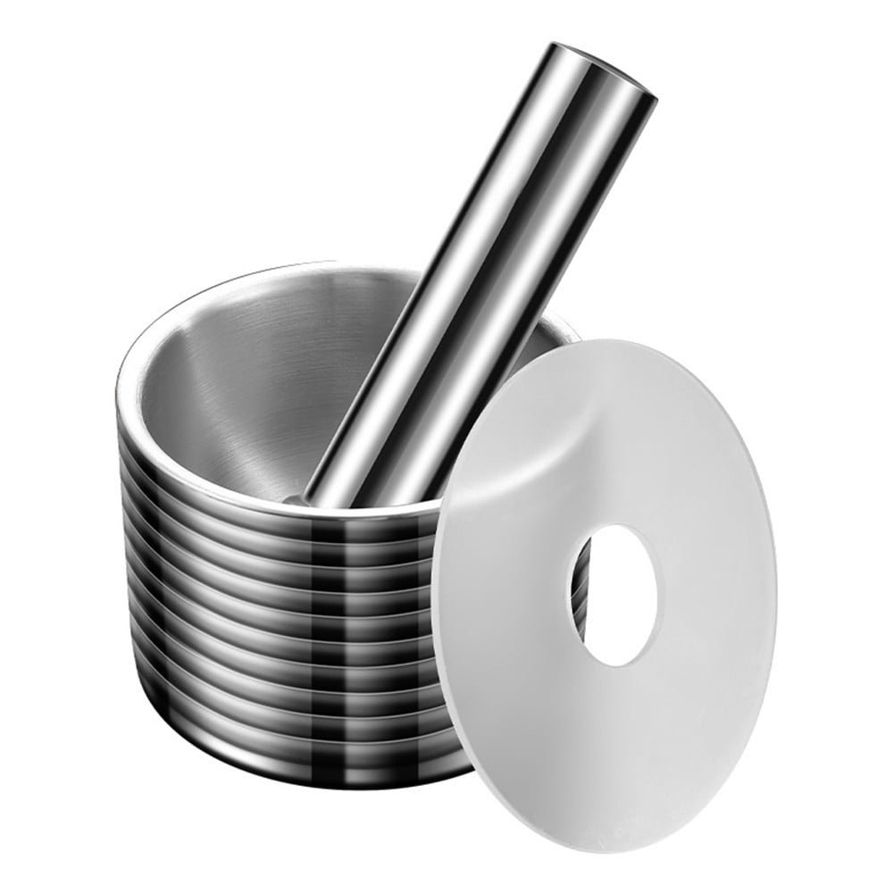 Mlless Heavy Duty Pill Crusher - 304 Stainless Steel Mortar & Pestle ...