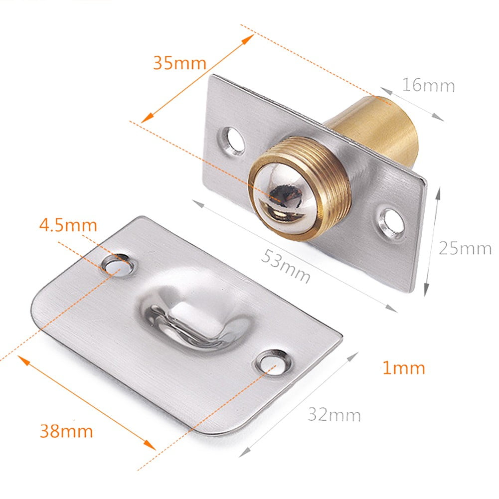 Mlless Invisible Door Latch Spring for Wooden Cabinet and Closet Doors ...