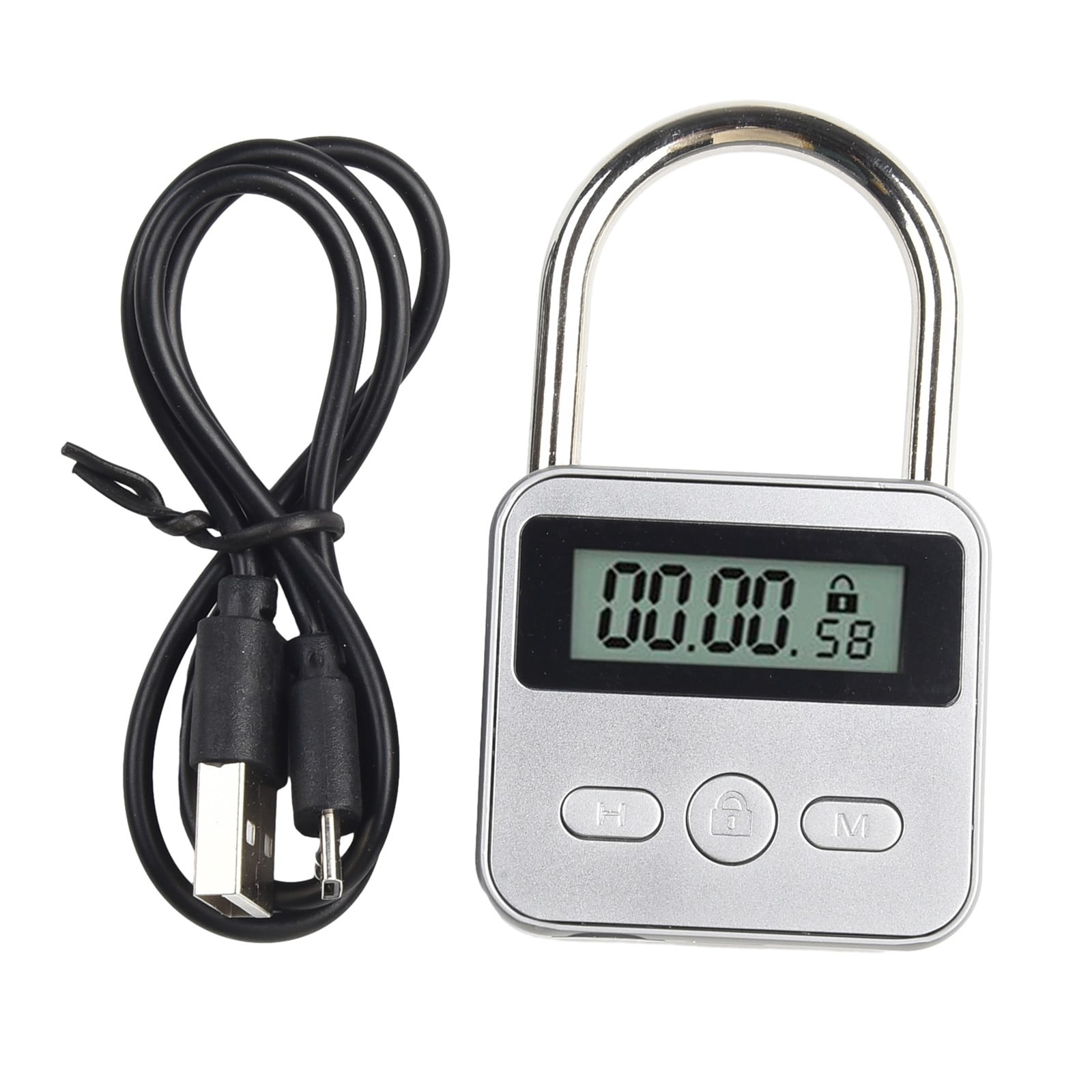 Mlless Metal Timer Lock with LCD Display, Multi-Function Electronic Timer for 99 Hours - Walmart.com