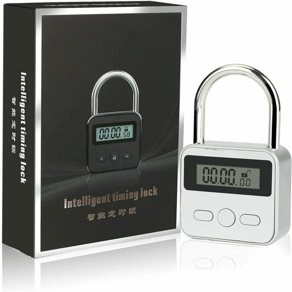 Mlless Metal Timer Lock with LCD Display for Electronic Timing Up to 99 Hours - Walmart.com