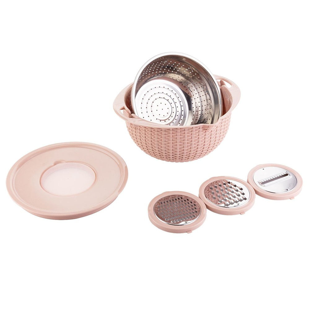 Mlless Rice Washing Bowl Stainless Steel Drainage Basket Rice Washing ...