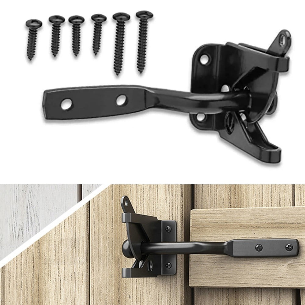 Mlless Self Locking Automatic Gravity Lever Gate Latch for Fences ...