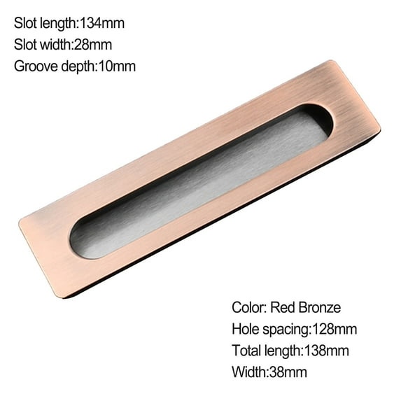 Mlless Slotted Recessed Handle for Cabinet Door, Invisible Concealed ...