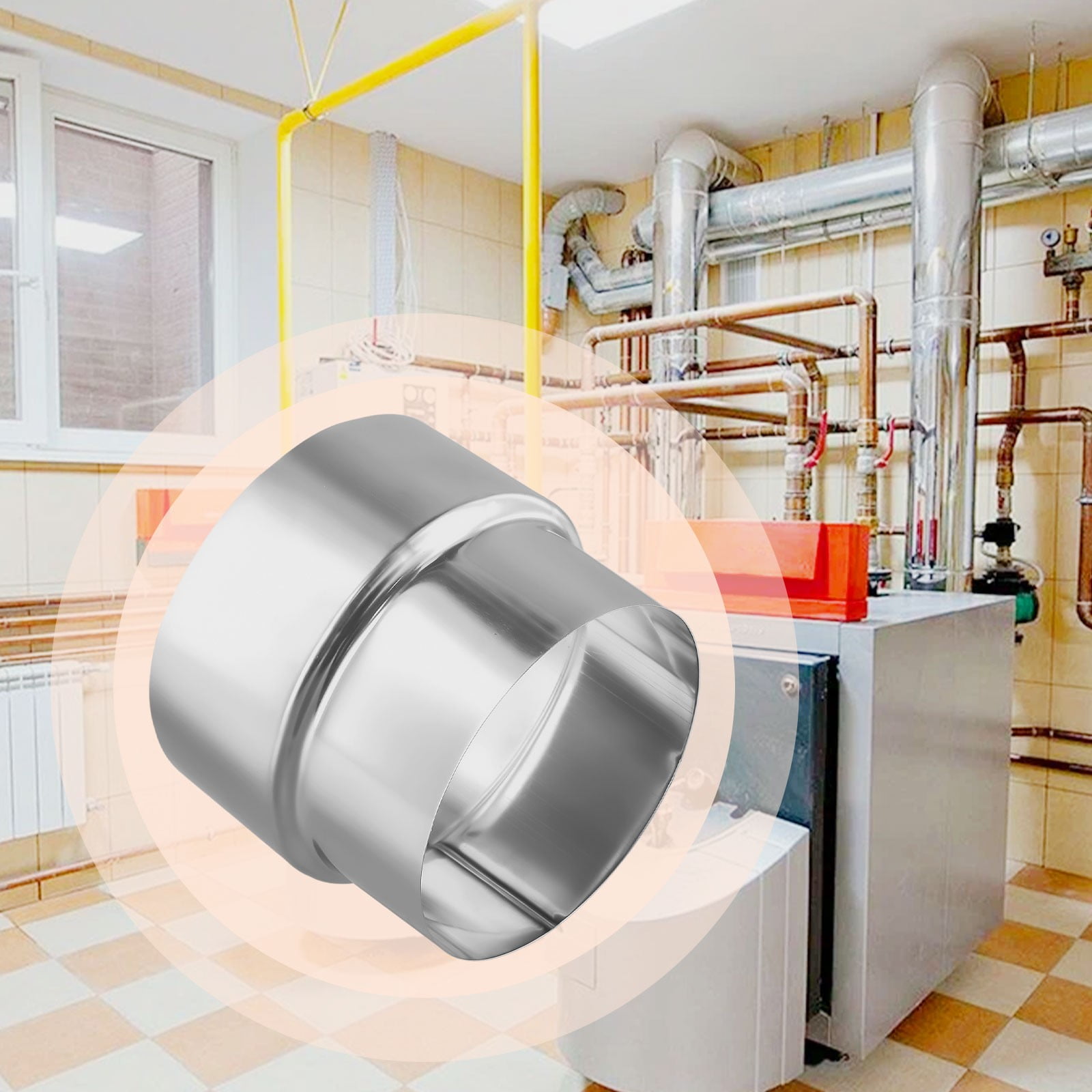 Mlless Stainless Steel Flue Liner Reducer for Chimney Adaptation and ...