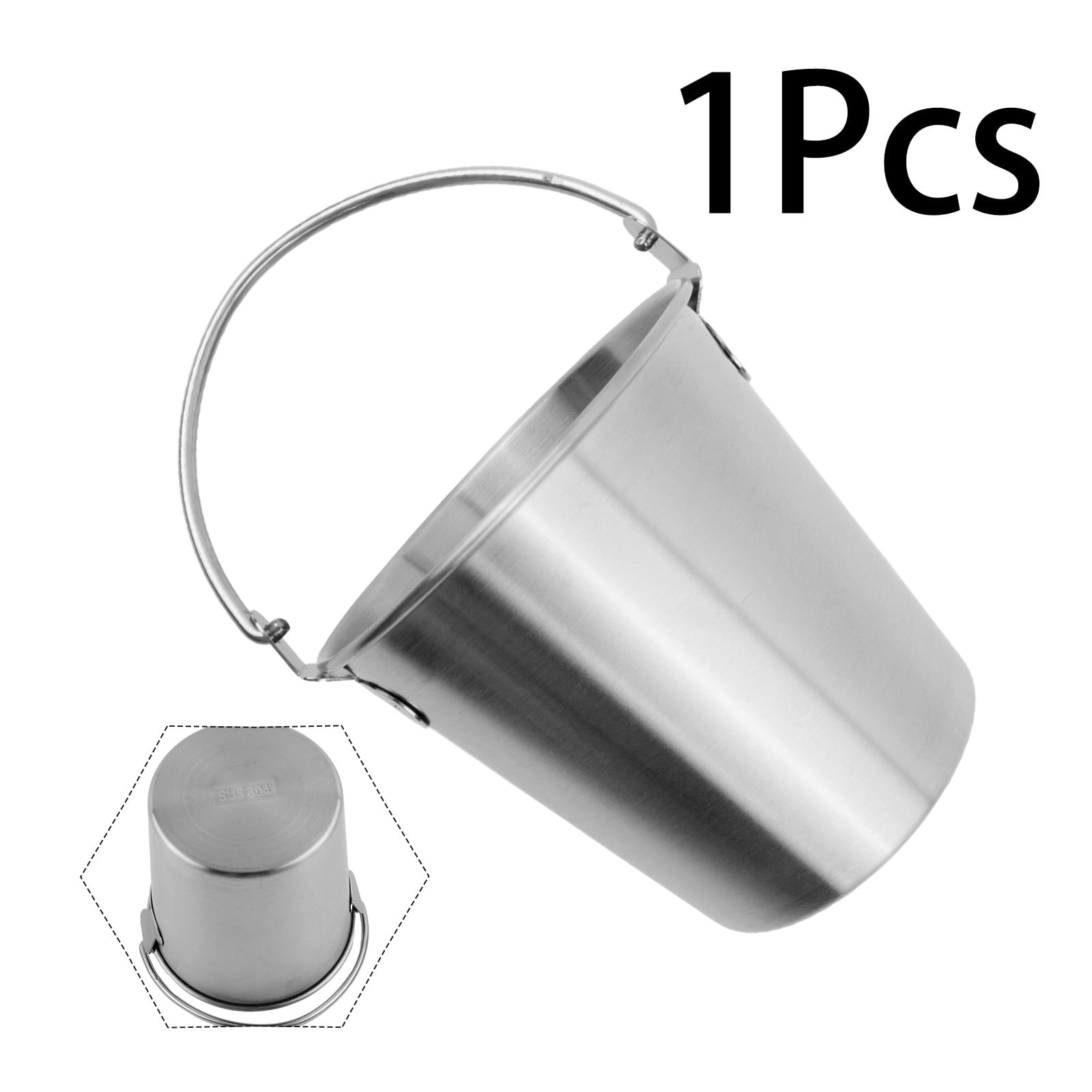 Mlless Stainless Steel Portable Ice Bucket for Snacks and Drinks, 3 ...