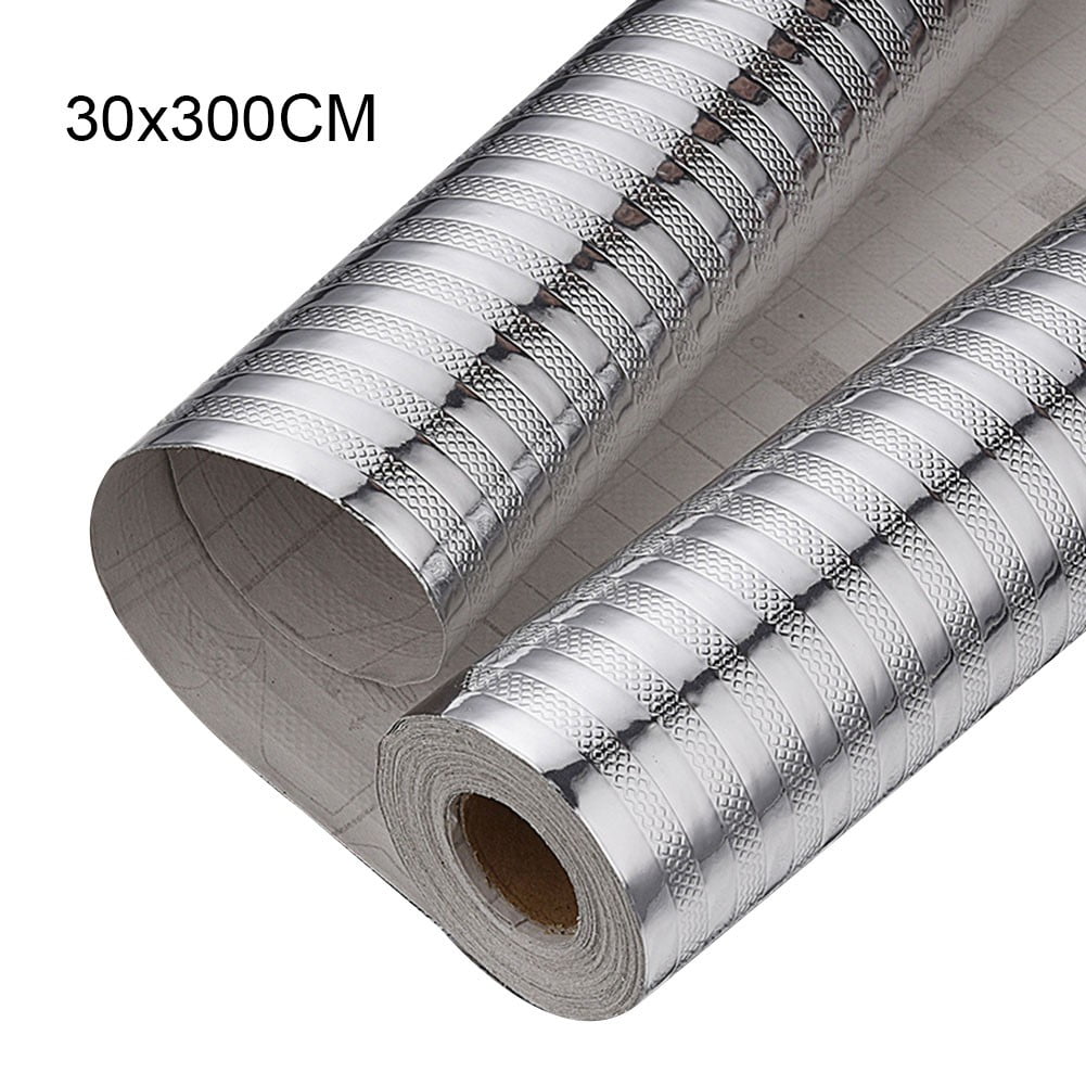 Mlless Stylish and Functional Aluminum Foil Sticker for Kitchen Wall ...