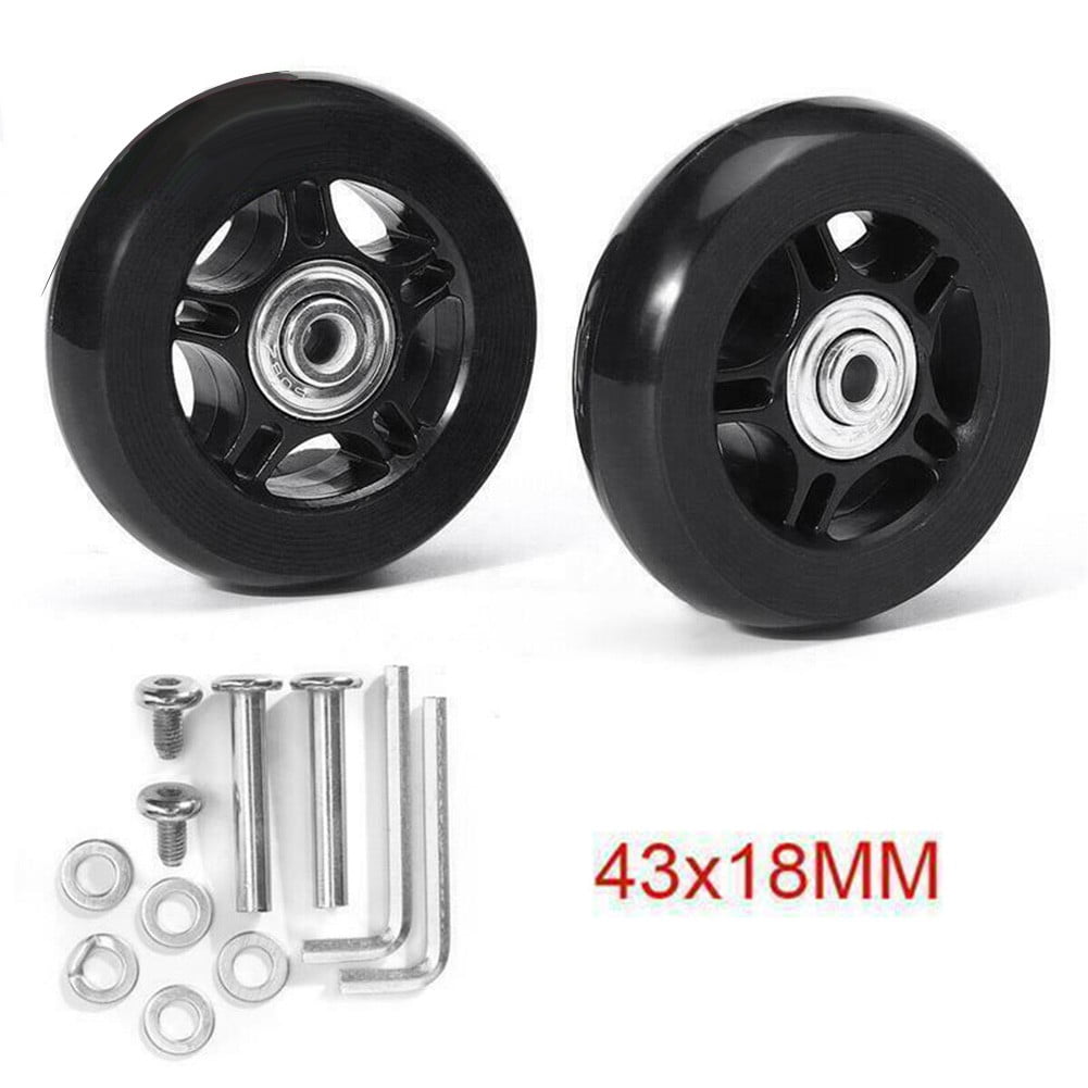 Mlless Suitcase Replacement Wheels Set for Luggage Black with Screws ...