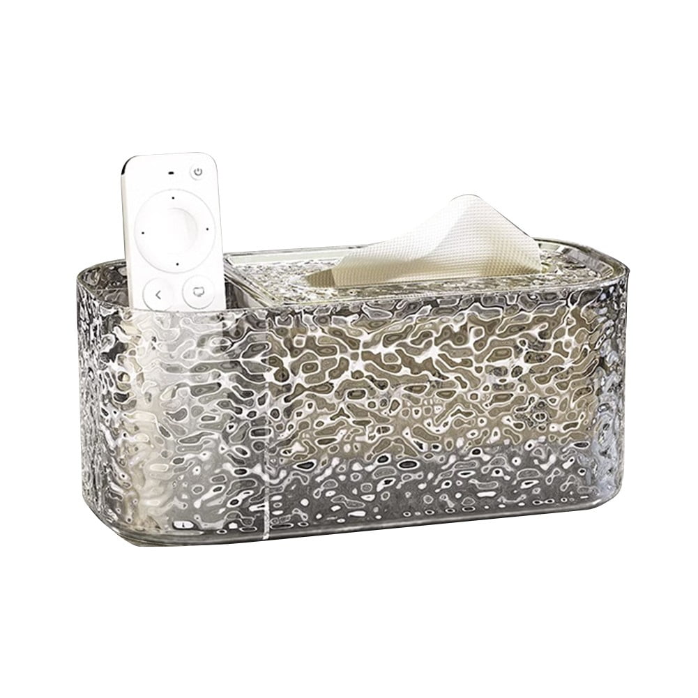 Mlless Tissue Box Transparent Glacier Pattern Coffee Table Remote ... Mlless Tissue Box Transparent Glacier Pattern Coffee Table Remote ...
