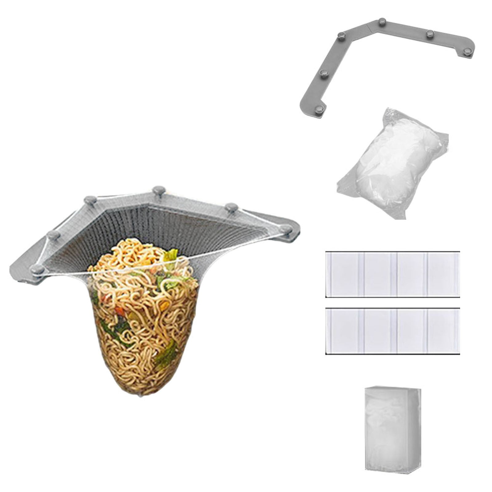 Mlless Triangle Drainage Rack Kitchen Sink Leftovers Filter Hanging Net ...