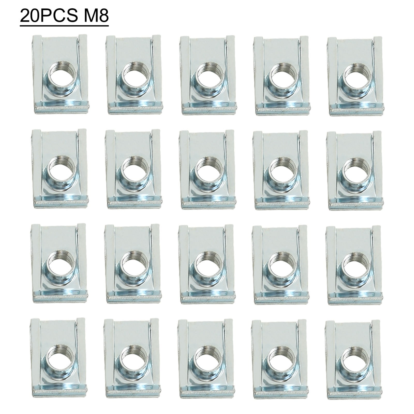 Mlless U Nuts Clips Fasteners for Chimney Fixings M5 M6 M8 - Walmart.com