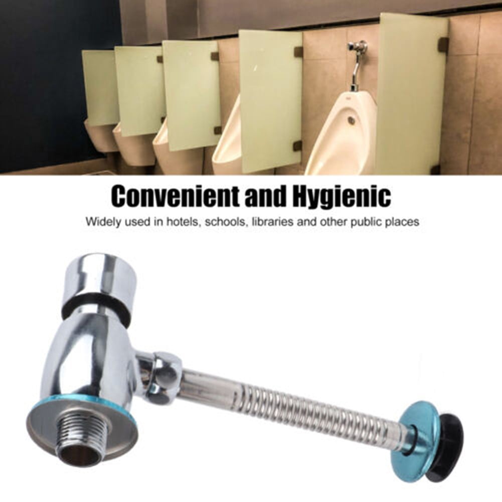 Mlless Urinal Flush Valve for Public Toilets - Manual Button Type ...