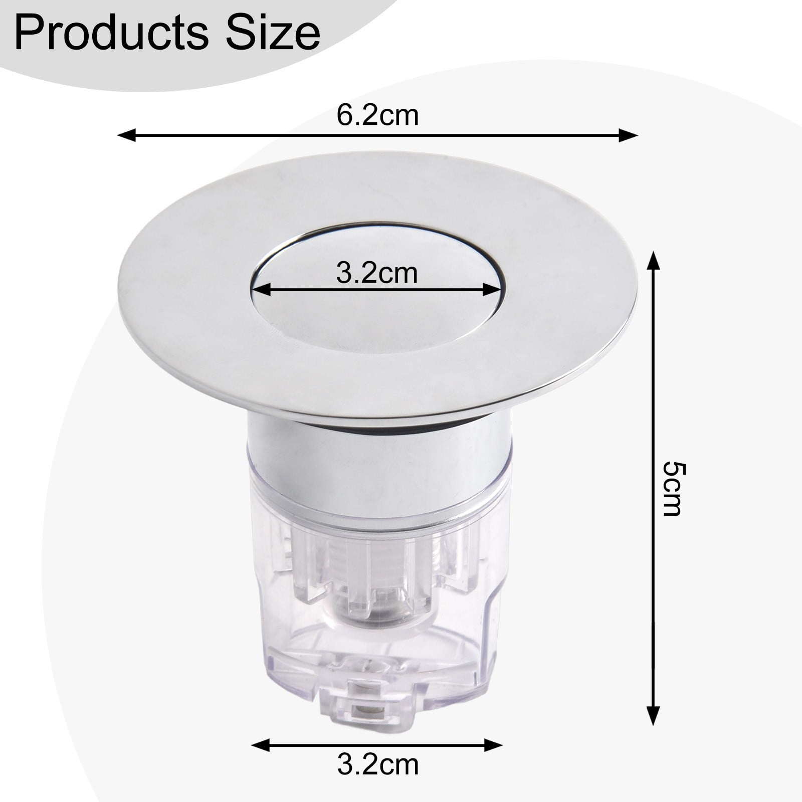 Mlless Wash Basin Pop-up Drain Plug Core for Efficient Drainage ...