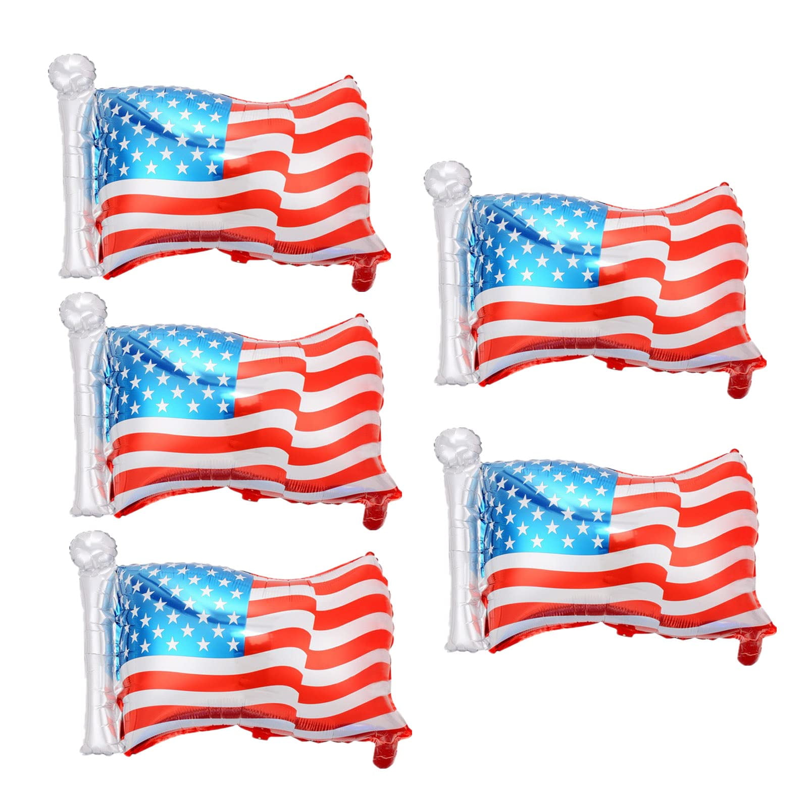 Mllxon 5Pcs 4th of July Balloons, American Flag Balloons, Patriotic ...