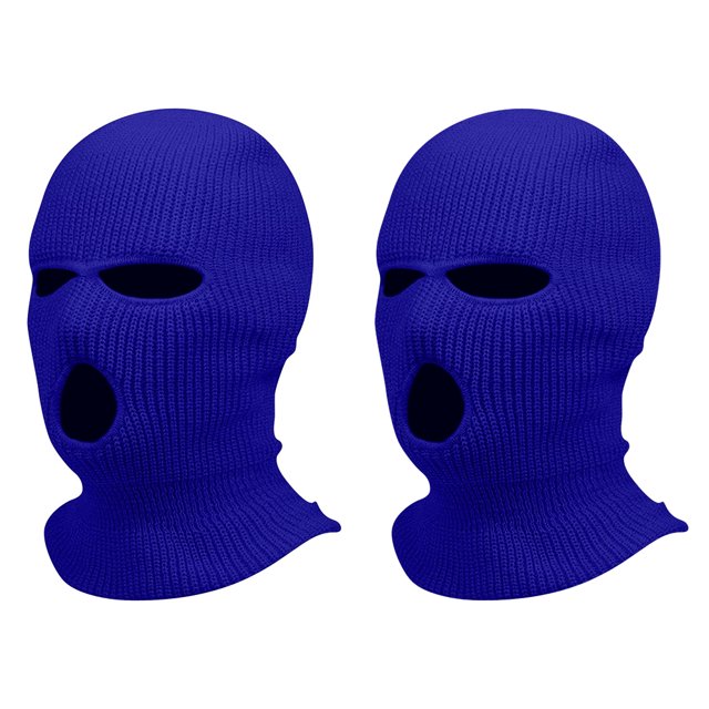 Mlqidk 2 Pack 3-Hole Full Face Mask Cover Ski Mask Winter Balaclava Cap ...