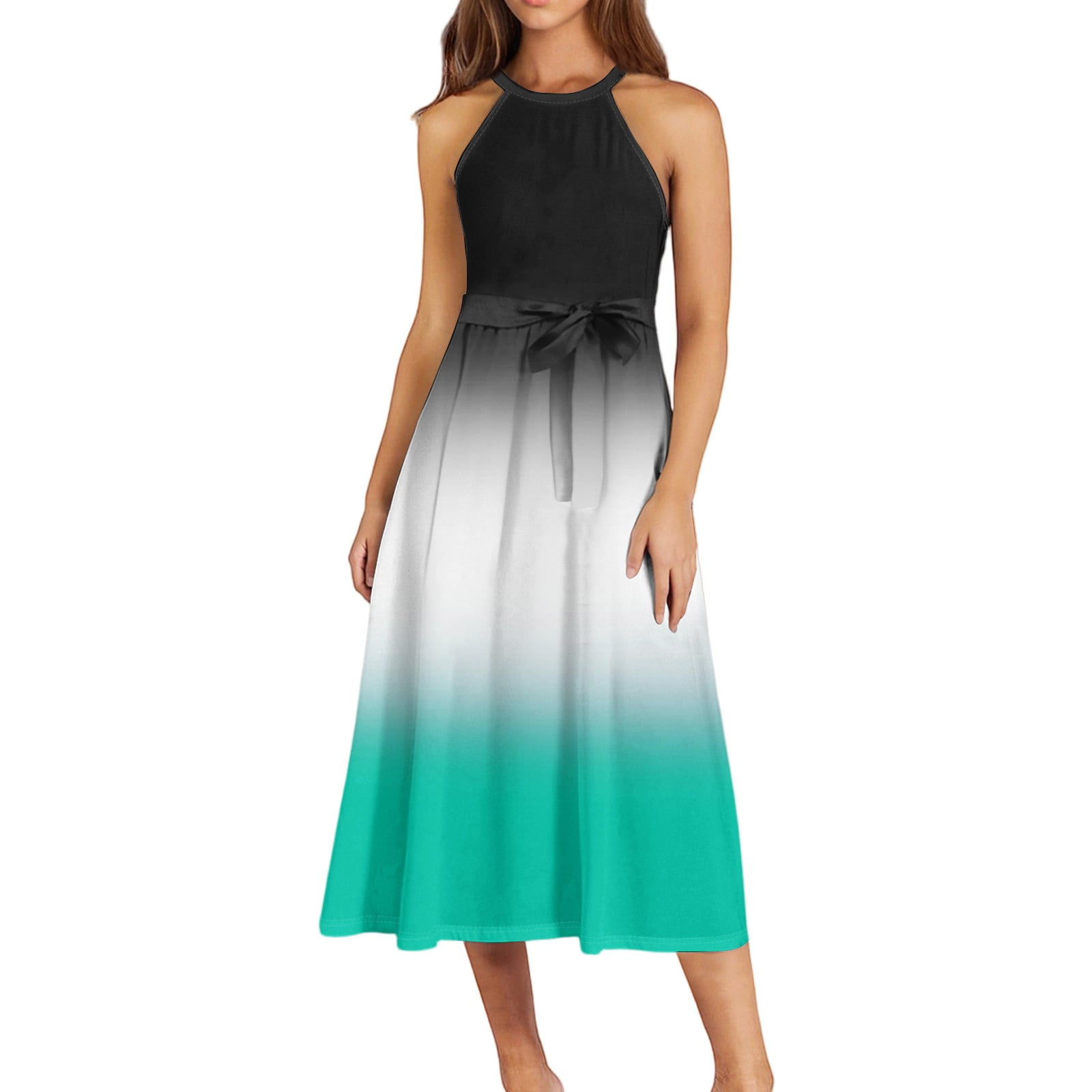 Mlqidk Graduation Dresses for Women 2025 Church Dinner Halter Long ...