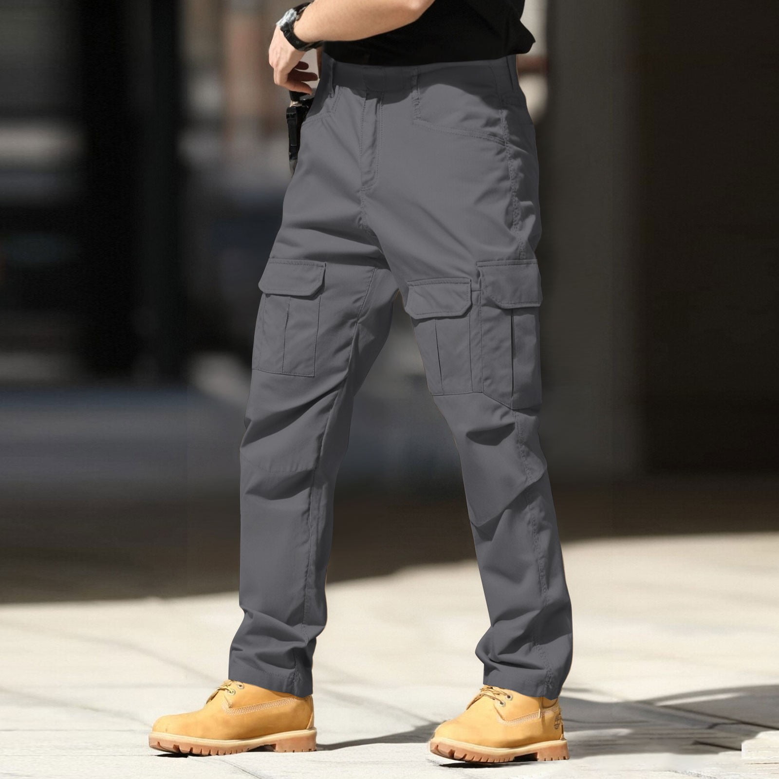Mlqidk Men's Tactical Cargo Pants Durable Ripstop Stretch Hiking Pants ...