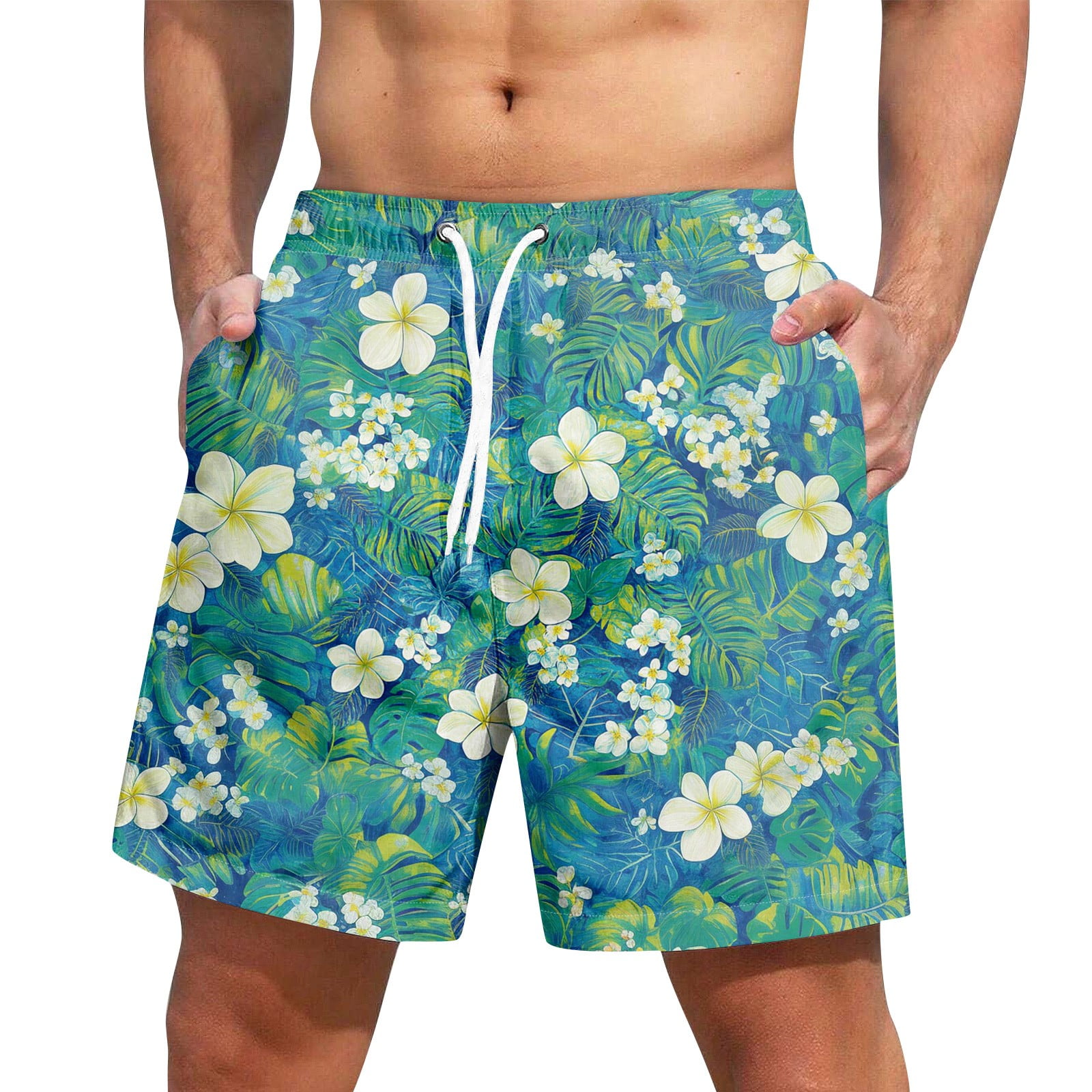 Mlqidk Mens Board Shorts Swim Shorts Quick Dry Swim Long Shorts Loose ...