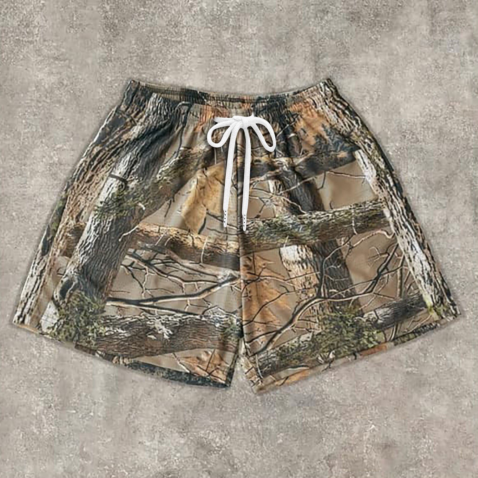 Mlqidk Mens Camo Shorts Athletic Camo Sweatpants Big and Tall Quick ...